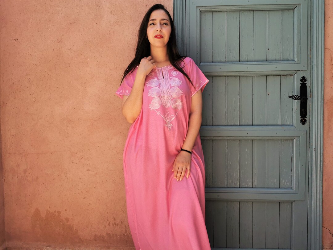 Beautiful Moroccan Pink Dress for Women - Etsy