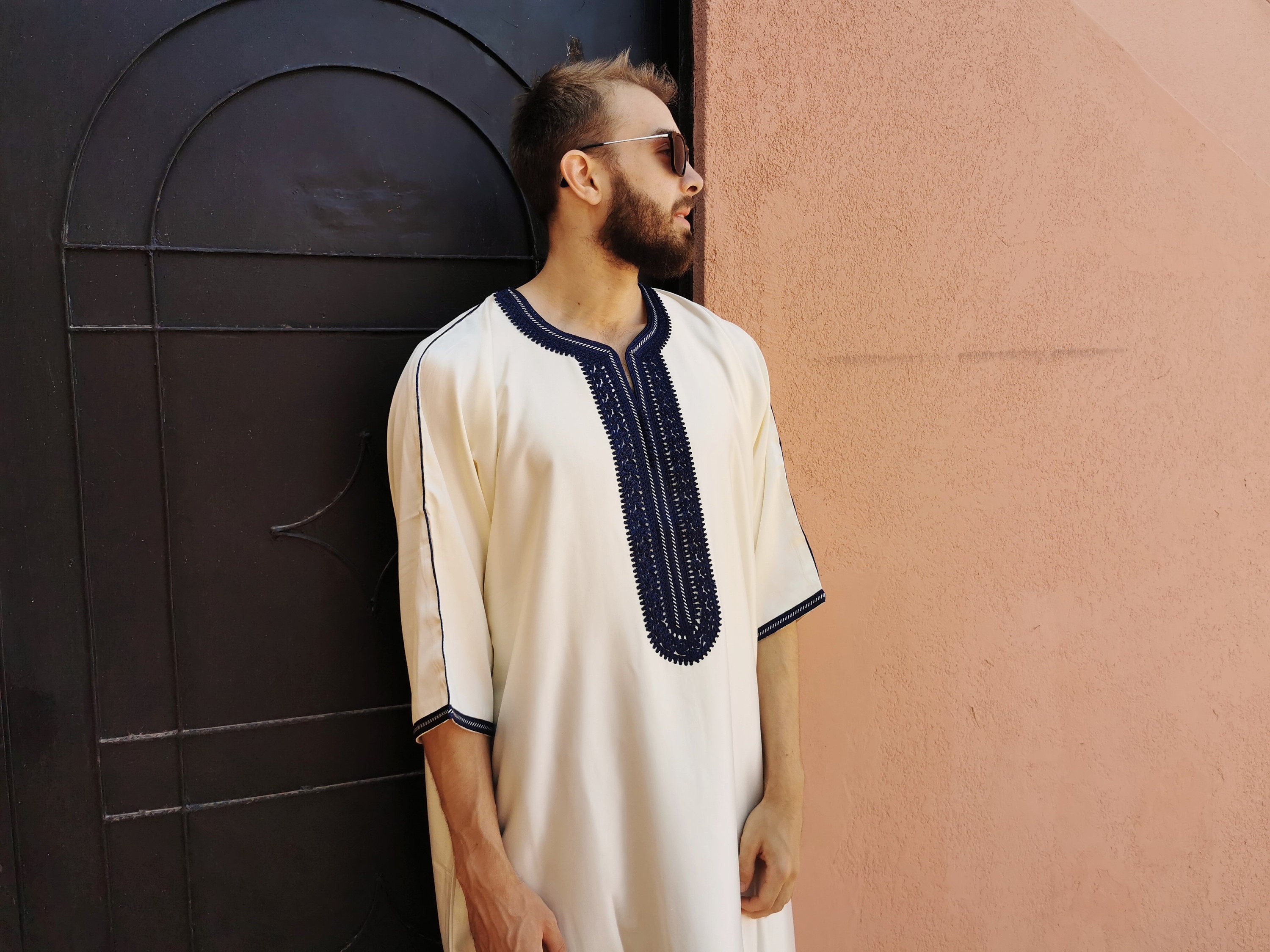 Beautiful moroccan white kaftan for men
