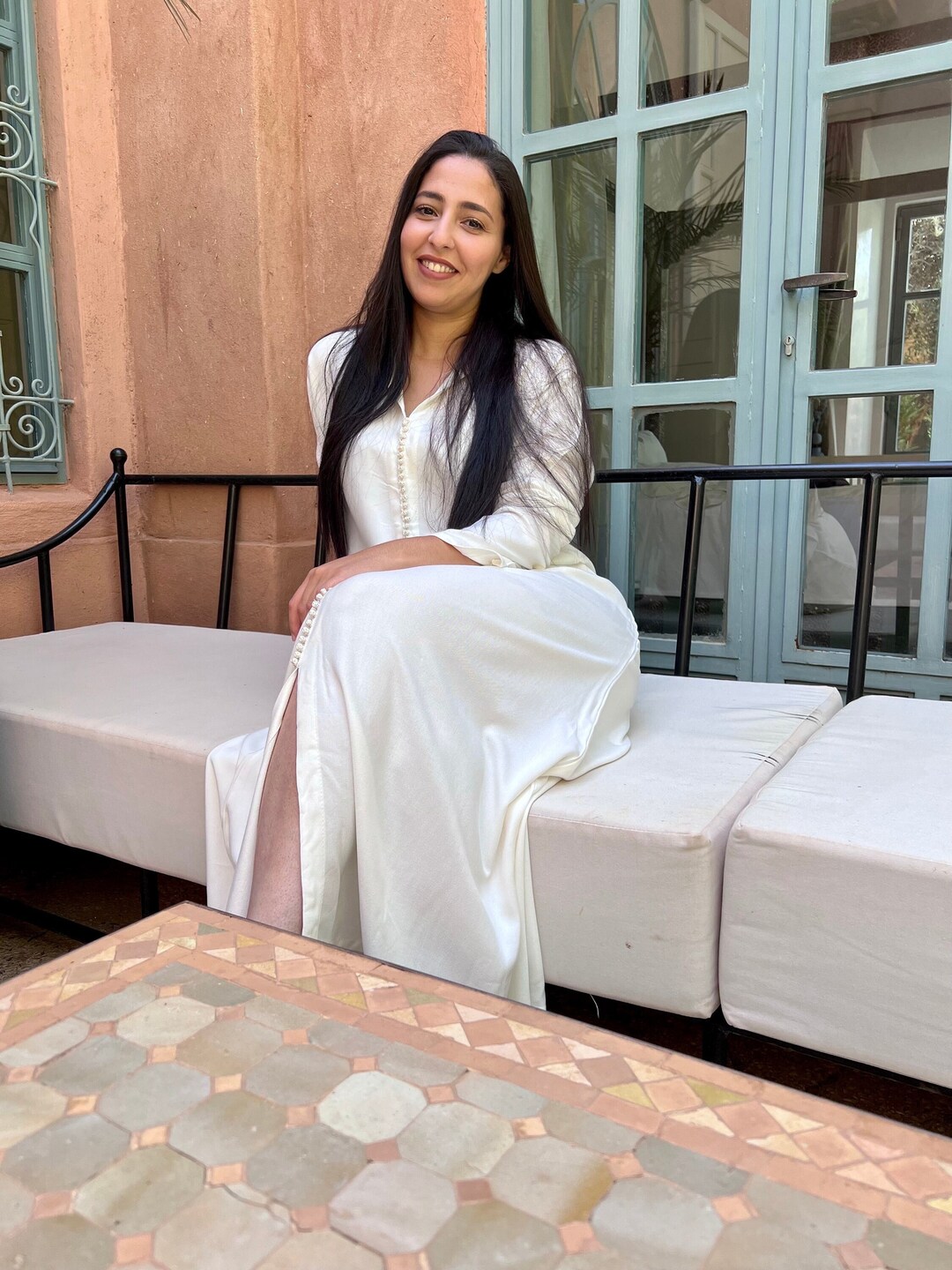 Beautiful Moroccan White Djellaba for Women - Etsy