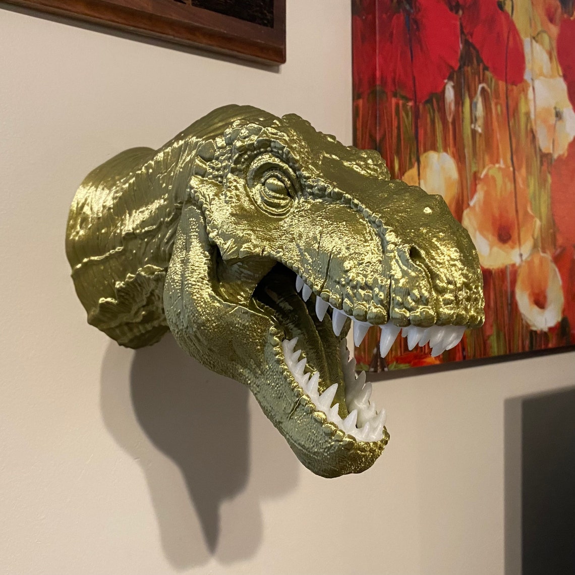 Wall Mount Dinosaur Head