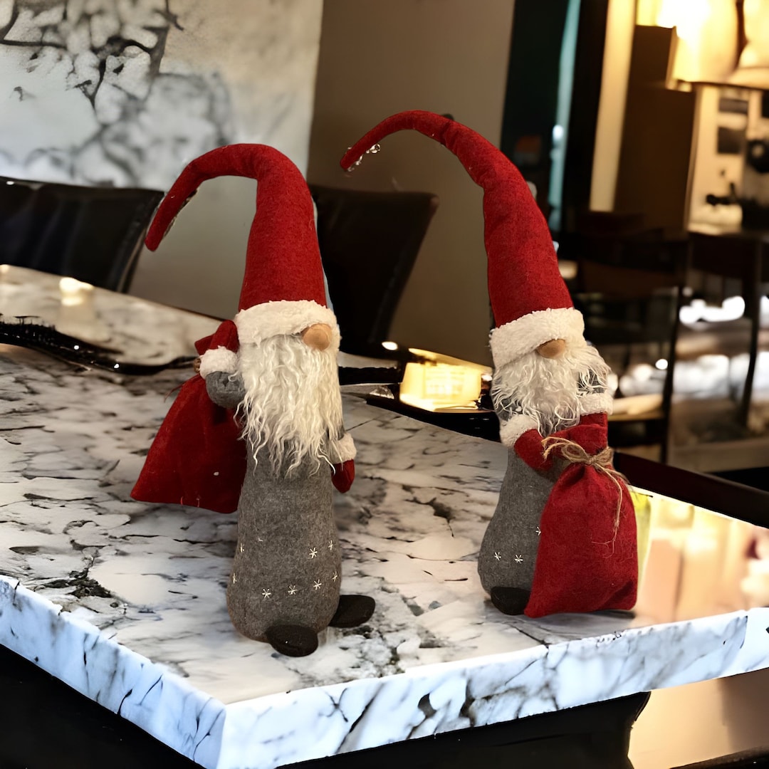 Cardinal Gnome Winter Gnome Cardinal Lover Gnome Lover Red/grey Plaid ...