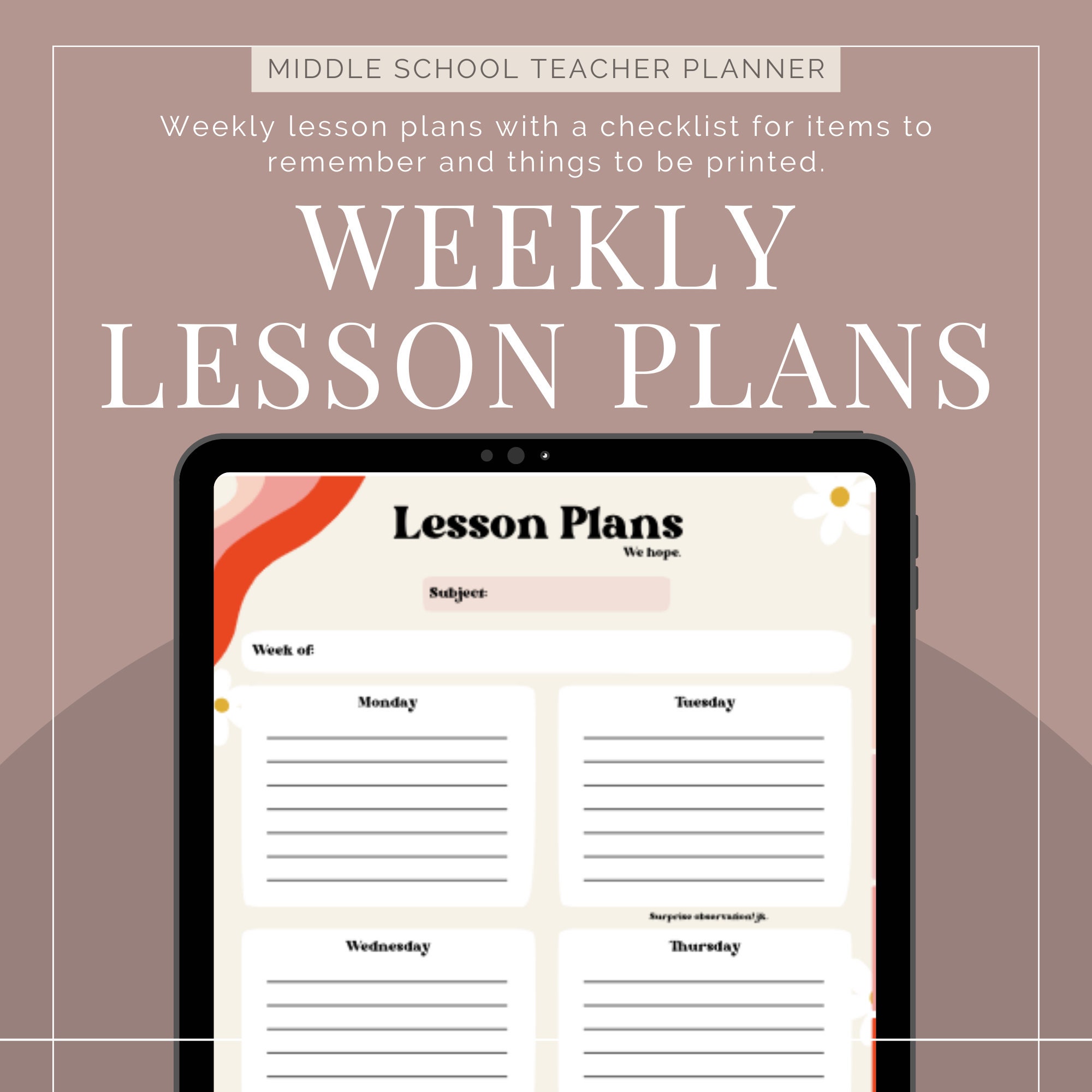 Goodnotes - Middle School Teacher Planner *with Dark Humor - Etsy