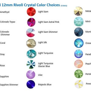 Swarovski 12mm Rivoli Crystal Clear Earrings, Gorgeous Sparkle Bridal ...