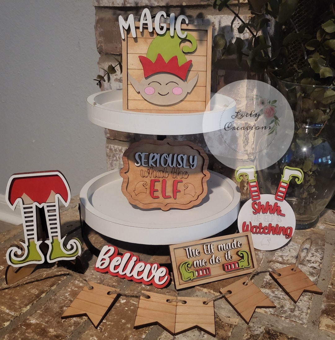 Elf Tiered Tray Set - Etsy