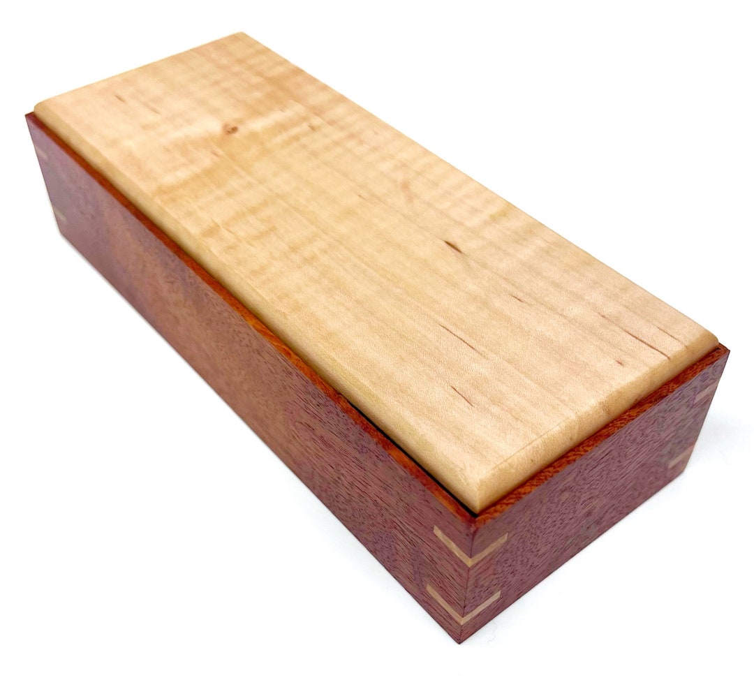 Birdseye Maple Pencil Box, Wood Pen Box, Small Wood Jewelry Box ...