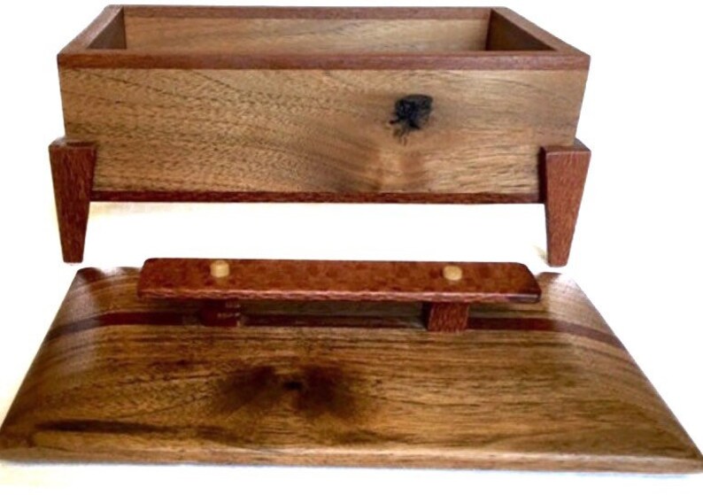 Walnut Keepsake Box With Lid Walnut Jewelry Box Wood Jewelry | Etsy