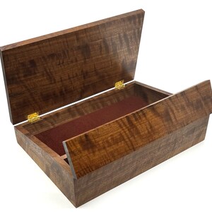 Classic Walnut Lap Desk, Wood Writing Slope, Wood Writing Box, Large ...