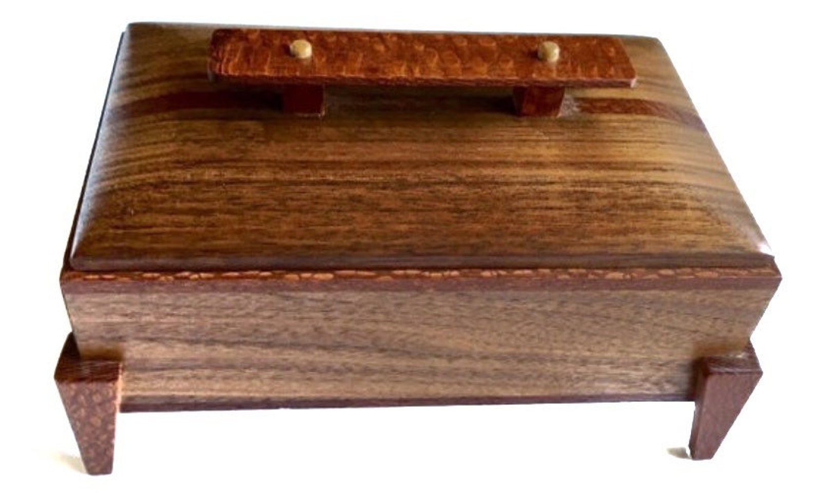 Walnut Keepsake Box With Lid Walnut Jewelry Box Wood Jewelry | Etsy