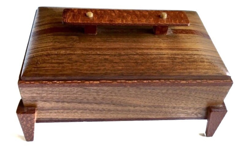 Walnut Keepsake Box With Lid Walnut Jewelry Box Wood Jewelry | Etsy