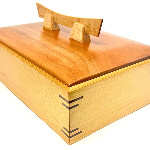 Cherry Wood Box - Etsy