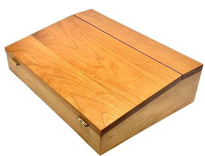Cherry Wood Lap Desk Portable Writing Desk Wooden Writing - Etsy