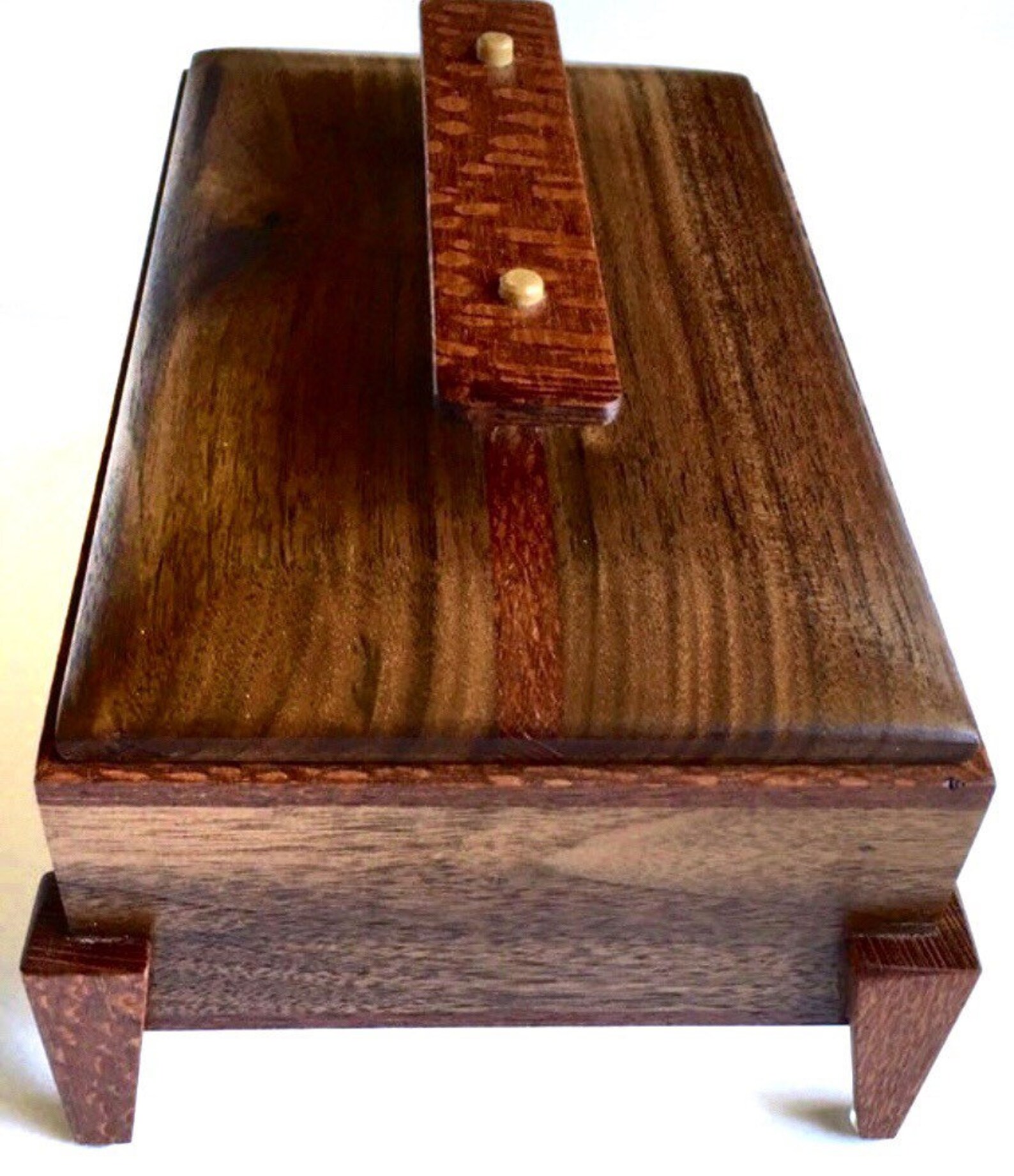 Walnut Keepsake Box With Lid Walnut Jewelry Box Wood Jewelry | Etsy