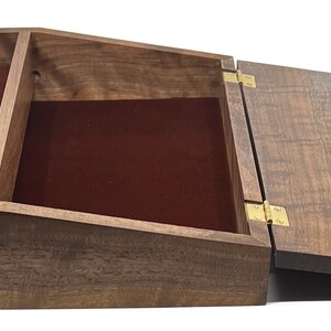 Classic Walnut Lap Desk, Wood Writing Slope, Wood Writing Box, Large ...