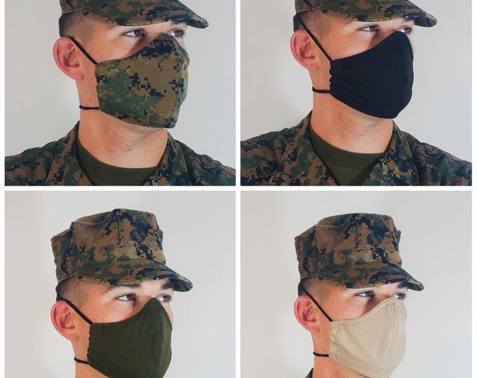 USMC Face Mask Washable Military Face Mask - Army Marine Corps Navy ...