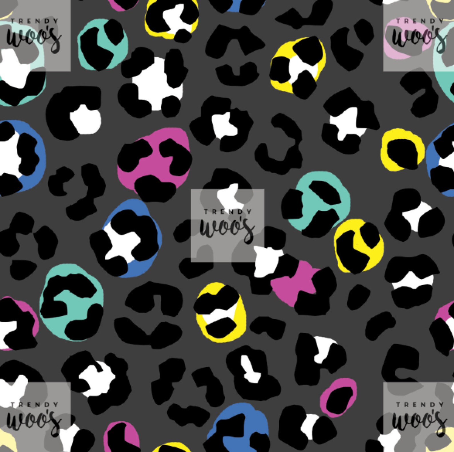 Rainbow Pastel Leopard Print Seamless Pattern / Fabric Design | Etsy