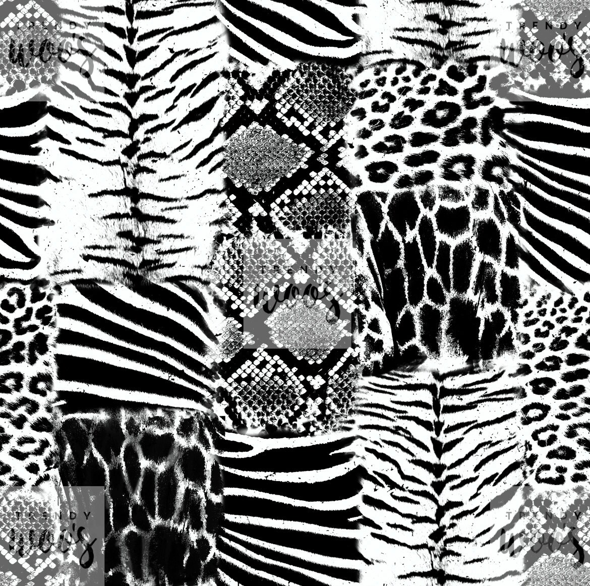 Leopard Cheetah Tiger Snake Animal Giraffe Print Seamless Pattern ...