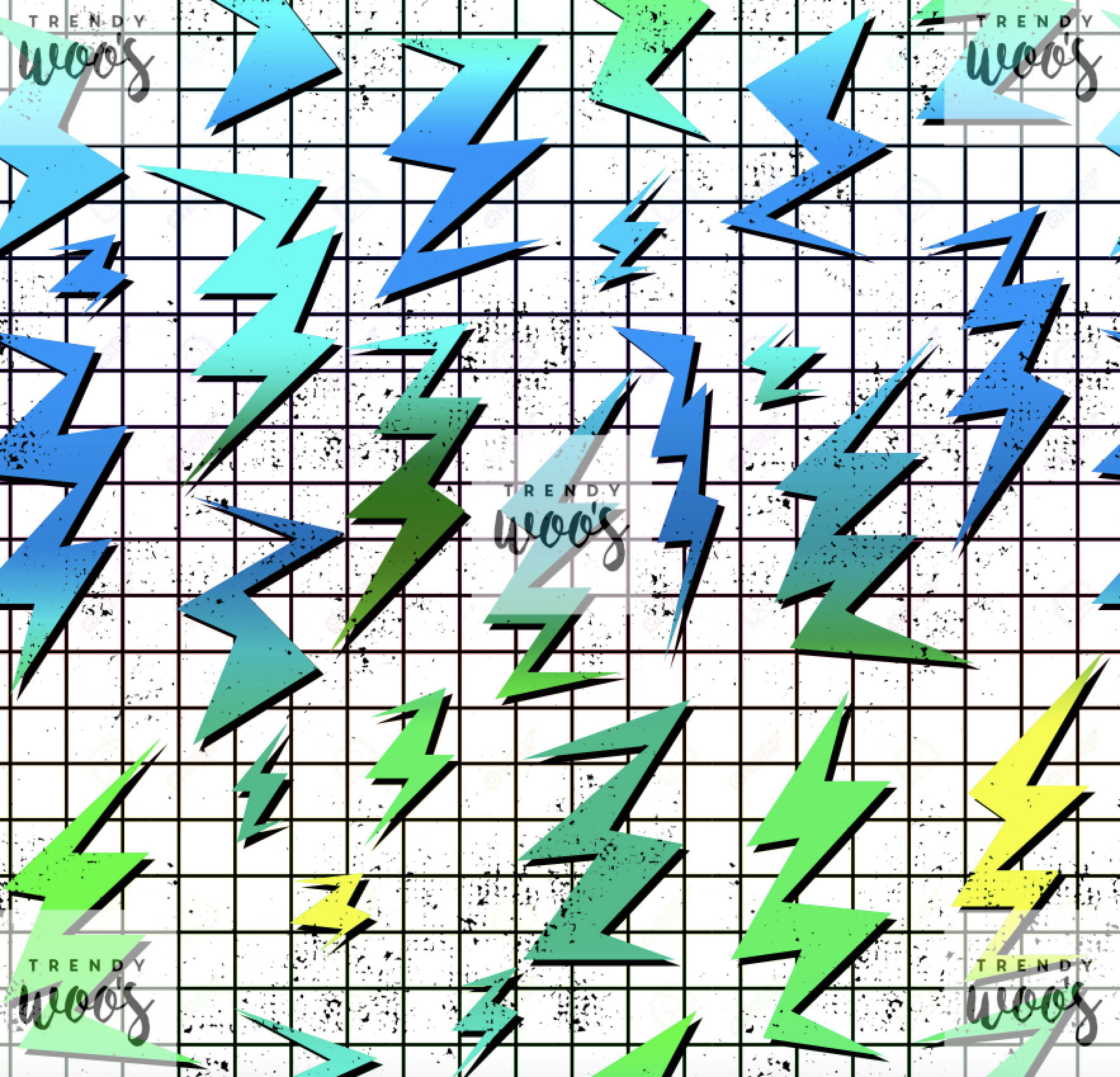 Lightning 80s 90s Retro Neon Seamless Pattern / Fabric Design - Etsy ...