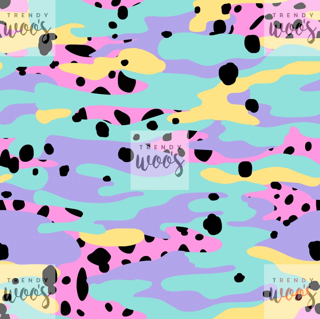 Army Camo Camouflage Print Retro 90s 80s Kawaii Cute Seamless - Etsy