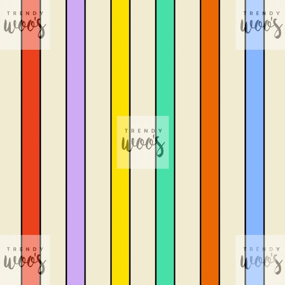 Neon Rainbow Stripes