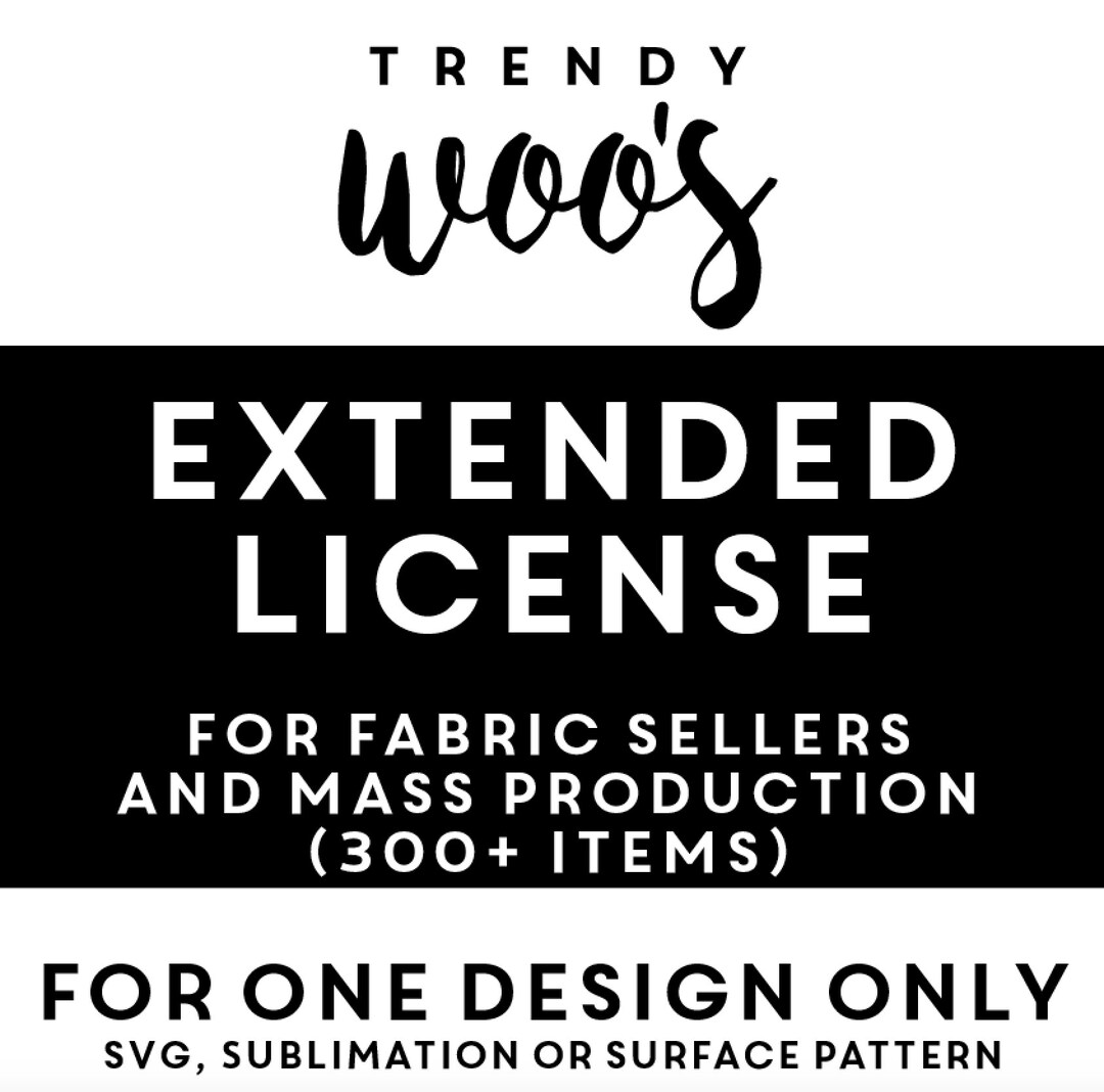 EXTENDED LICENSE for Seamless Pattern / Fabric Design / Surface Pattern ...