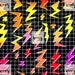 Lightning 80s 90s Retro Neon Summer Seamless Pattern / Fabric Design ...