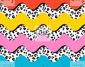 Retro Stripes Abstract Waves Stars 70s 80s 90s Seamless Pattern ...