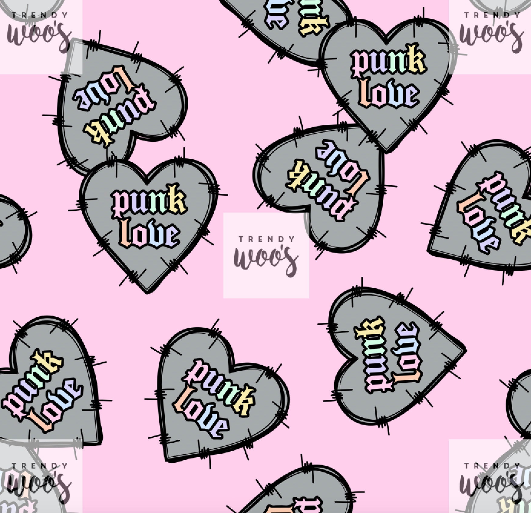 Punk Love Slogan Valetine Alternative Seamless Pattern / - Etsy New Zealand