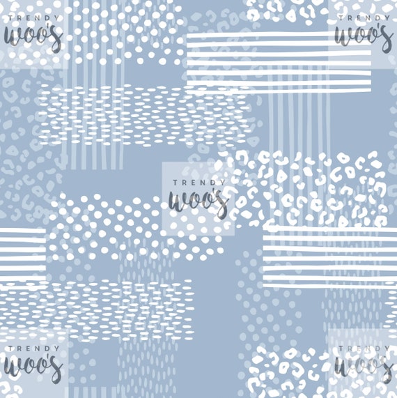 Geometric Scandi Shapes Leopard Print Abstract Modern Brush - Etsy