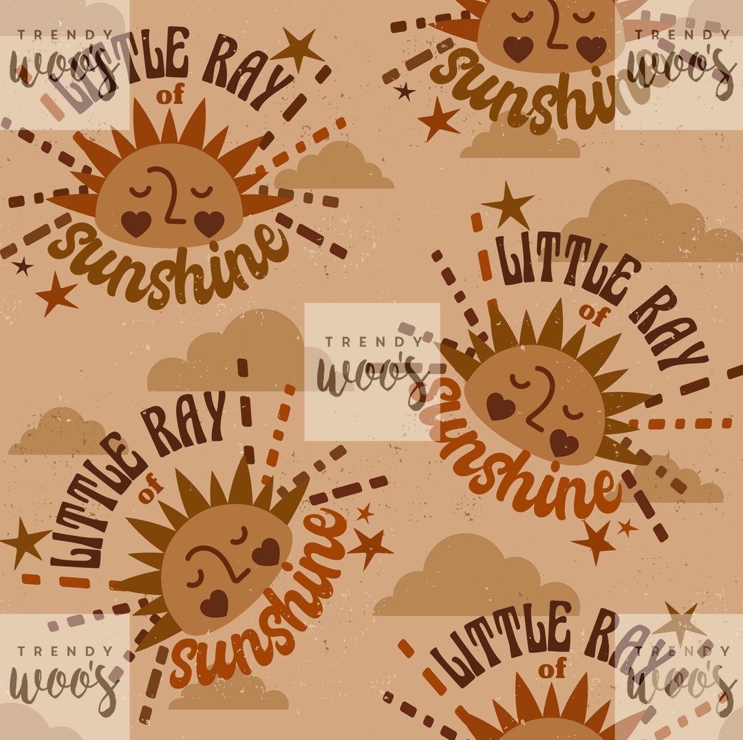 Little Ray of Sunshine Baby Cute Sun Boho Vintage Sky Brown Solstice ...