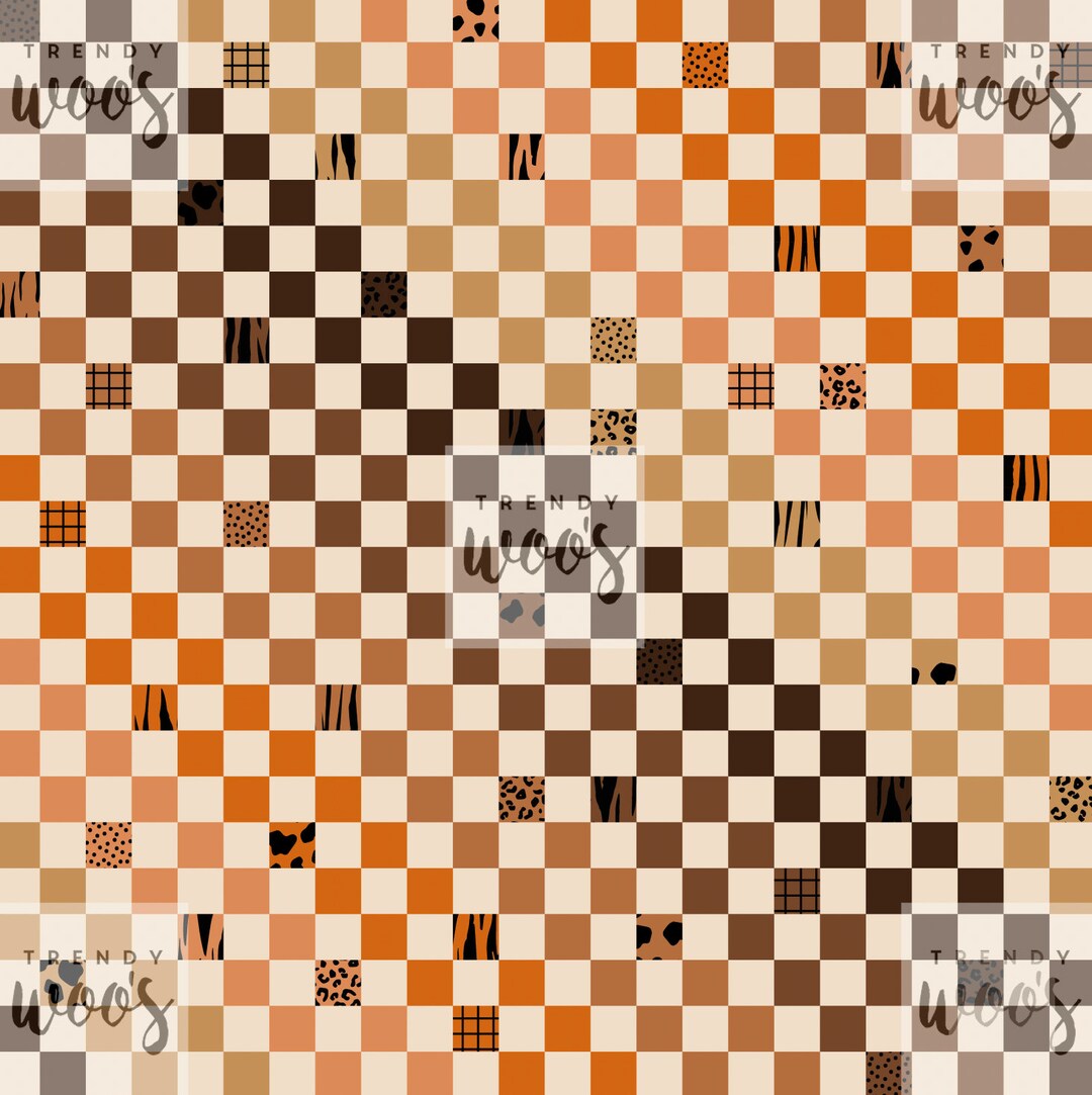 Geometric Checkerboard Diagonal Check Retro Abstract Vintage Boho 70s ...