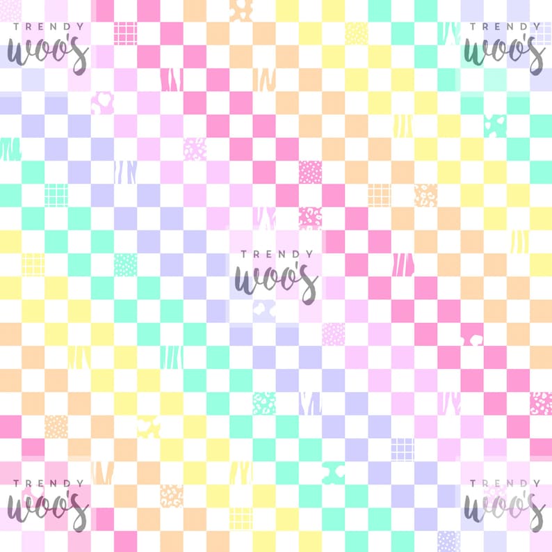 Geometric Checkerboard Diagonal Check Retro Abstract Pastel Kawaii ...