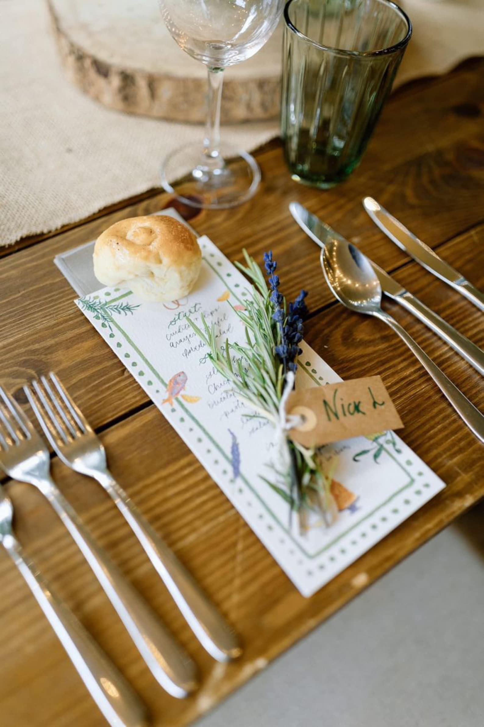 Watercolor Event Menu - Custom & Hand Painted (print or Digital) - Etsy