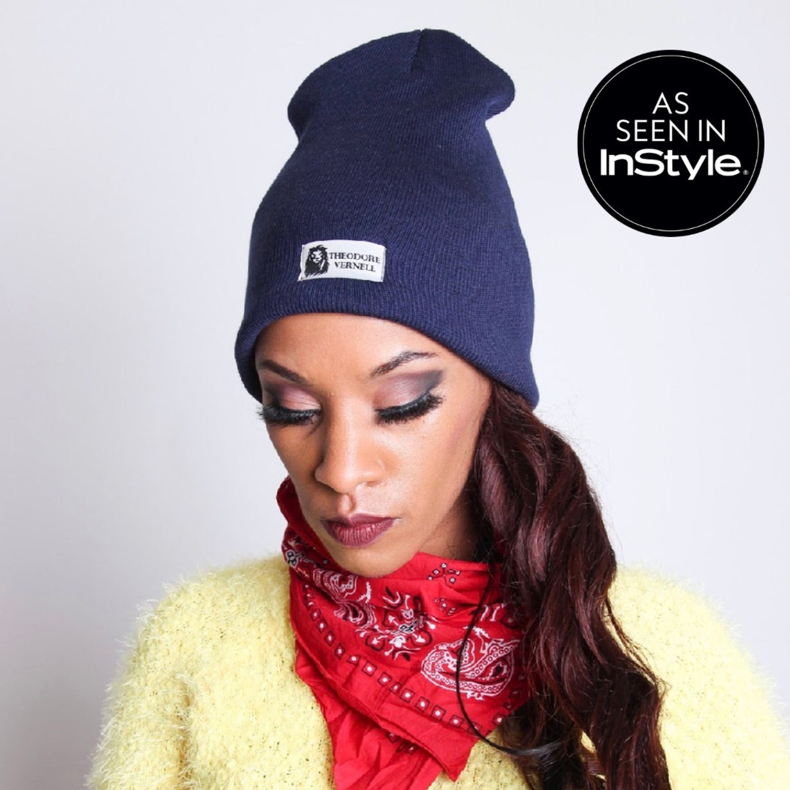 Satin Lined Beanies for Locs & Long Hair Blue / Skull Cap / - Etsy