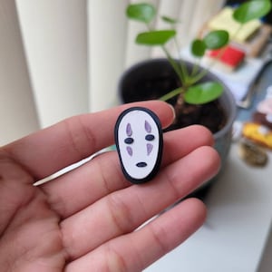 Polymer Clay Spirited Away No Face Pin - Etsy