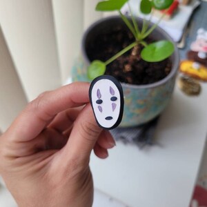 Polymer Clay Spirited Away No Face Pin - Etsy