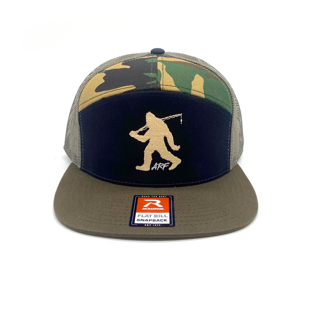 Bigfoot Fishing - ARF Signature Cap - Embroidered 7-panel Snap-back ...