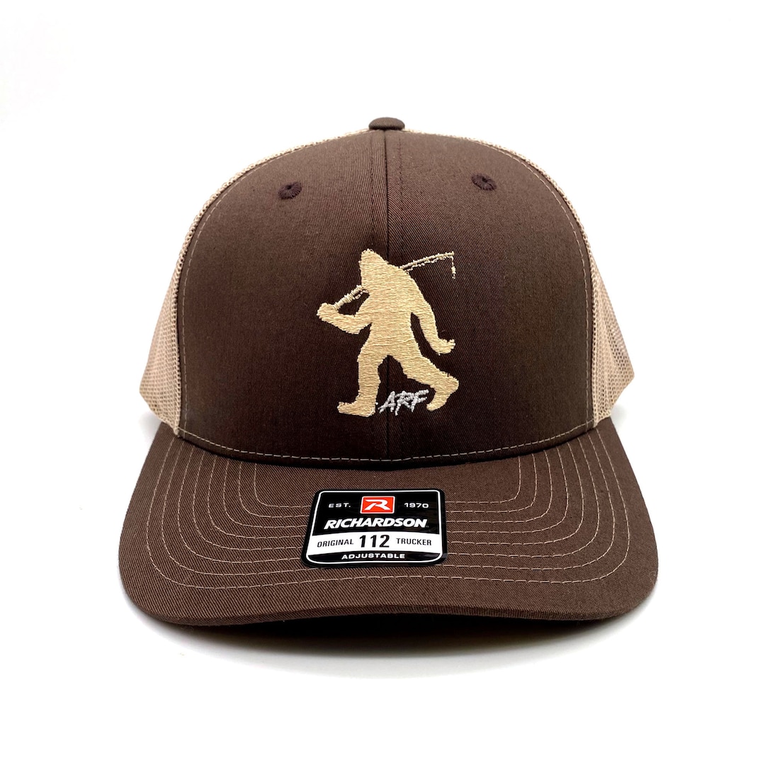 Fishing Bigfoot by Alex Rudd Fishing - ARF Sasquatch Embroidered Logo ...