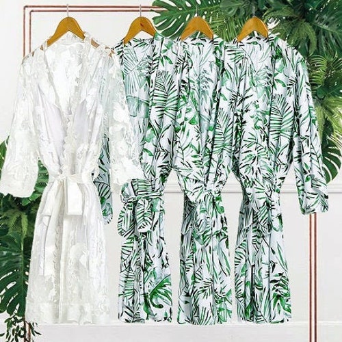 Bridesmaid Tropical Robes Hawaii Wedding Robes Bridal - Etsy