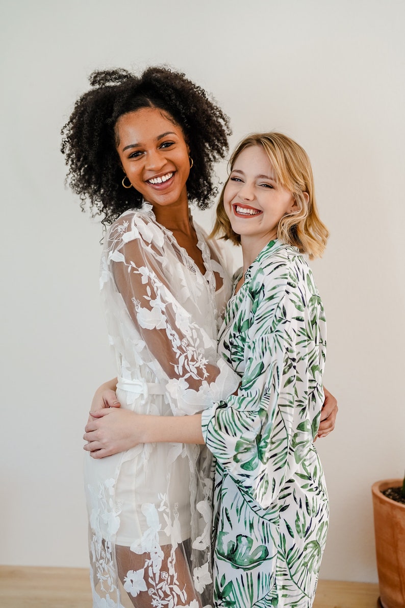 Bridesmaid Tropical Robes Hawaii Wedding Robes Bridal | Etsy