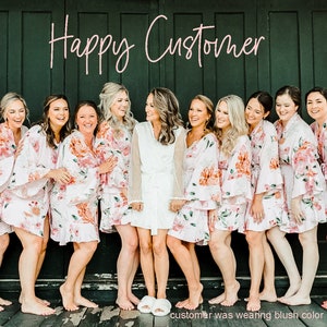 Bridesmaid Robes |floral Bridesmaid Robe |ruffle Robe |bridal Party ...