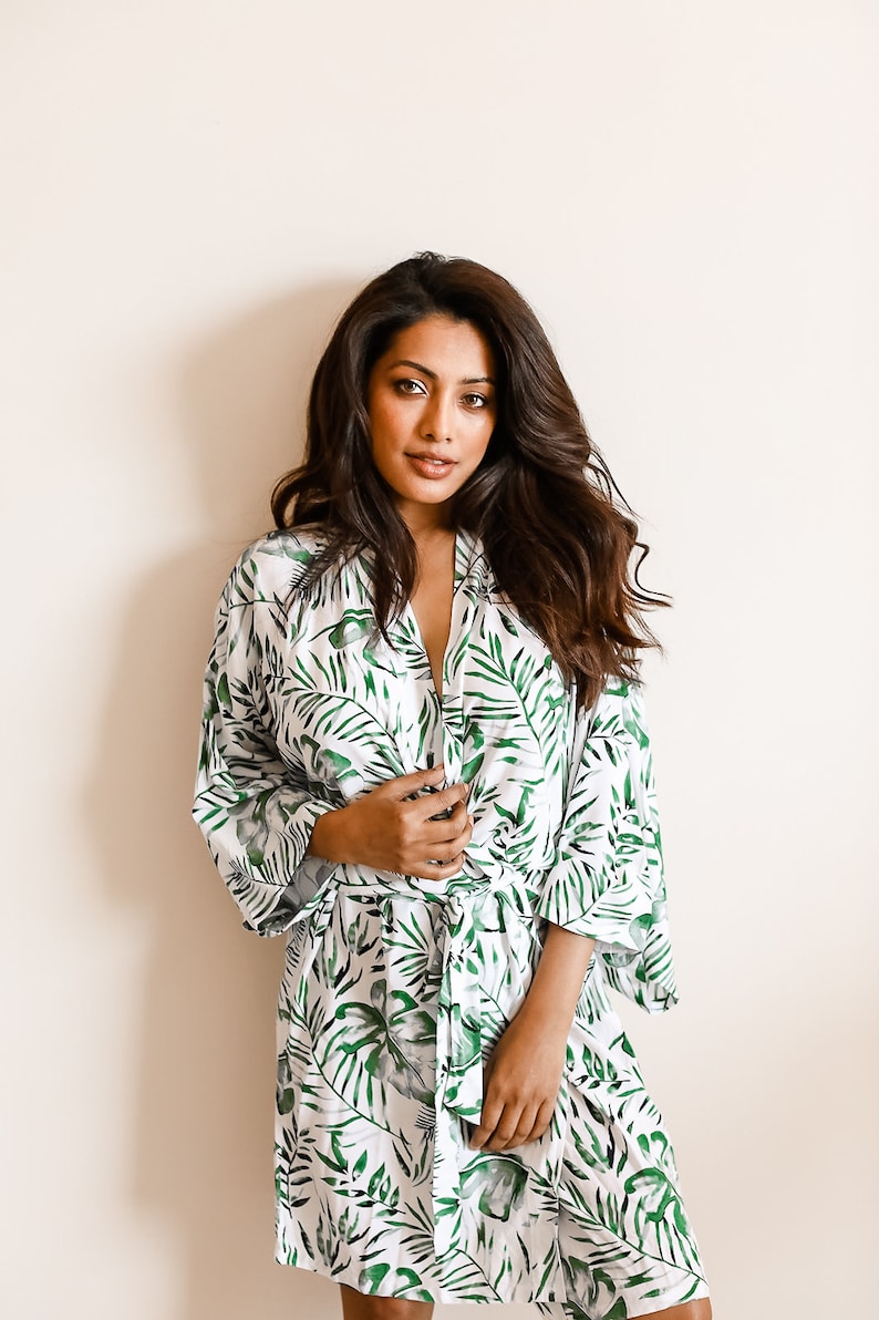 Bridesmaid Tropical Robes Hawaii Wedding Robes Bridal | Etsy