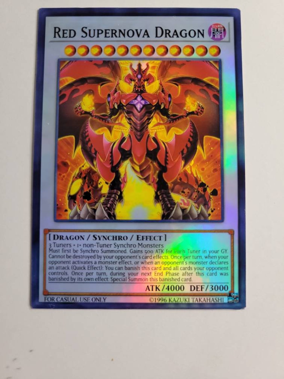 Red Supernova Dragon proxy - Etsy