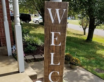 Outdoor welcome sign | Etsy