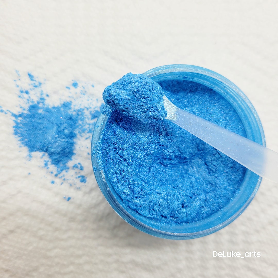 Palladium Blue Mica/light Blue Resin Color/mica Powder/resin Pigments ...