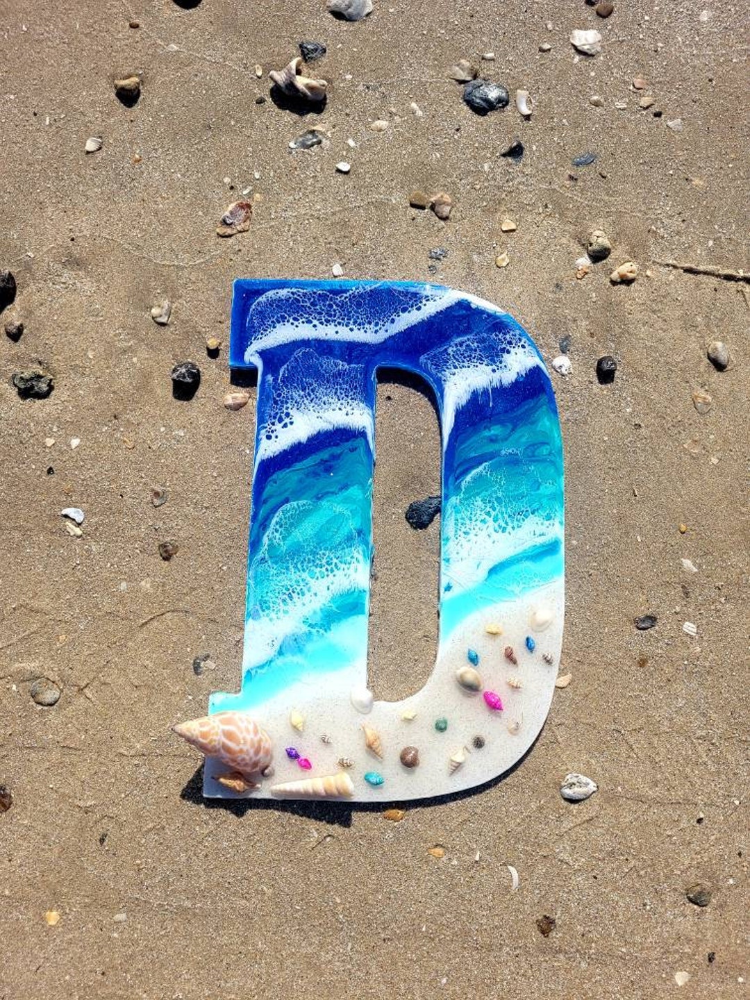 Ocean Letters Resin Letters Letter Decor Personalized - Etsy