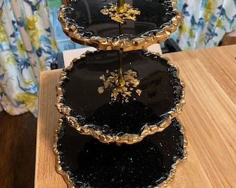 Geode 3 Tier Cake Stand - Etsy