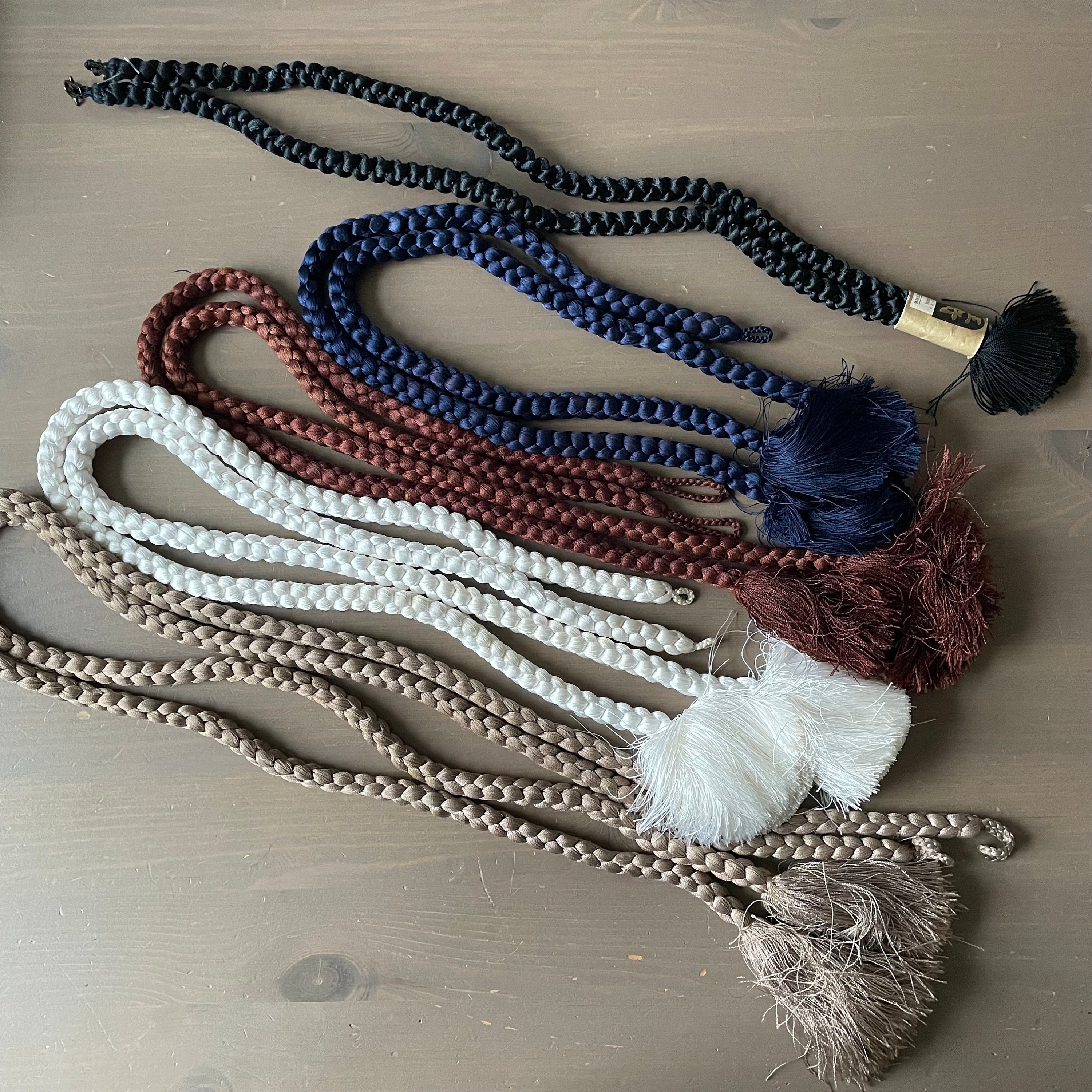 Japanese Vintage Long/extra Long Men's Haori Tie Strings With Tassels ...