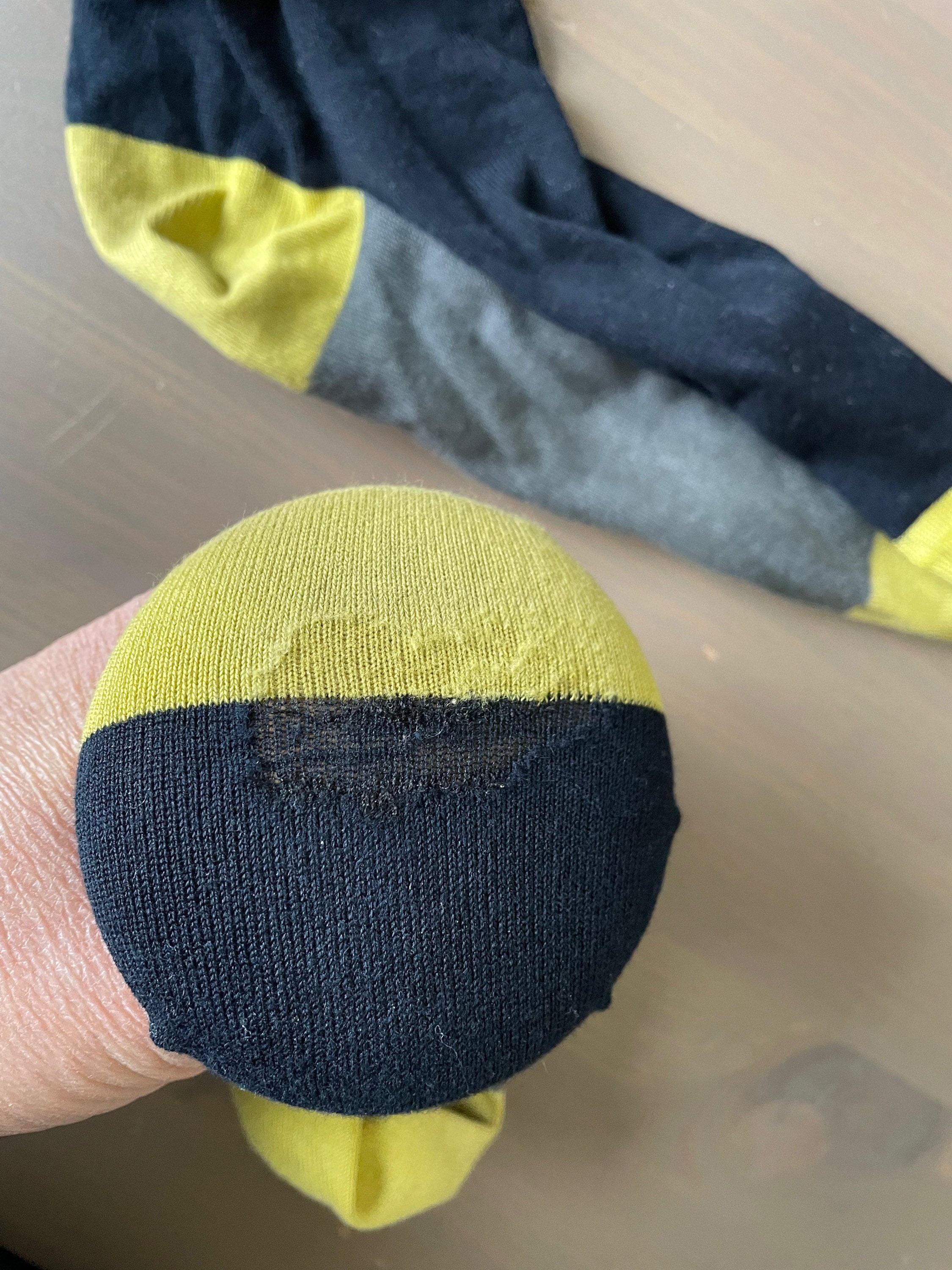 Antique Wooden Sock Darner With Turned Handle Heel Toe 2 Way Darning ...