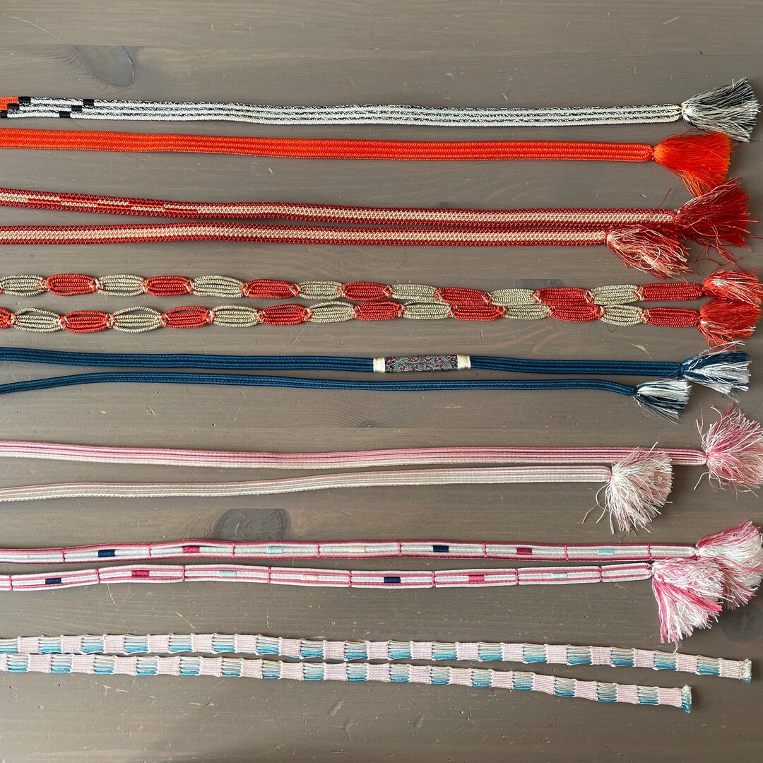 Vintage Japanese Silk Kumihimo Obijime Kimono Cord - Choose Your Style ...