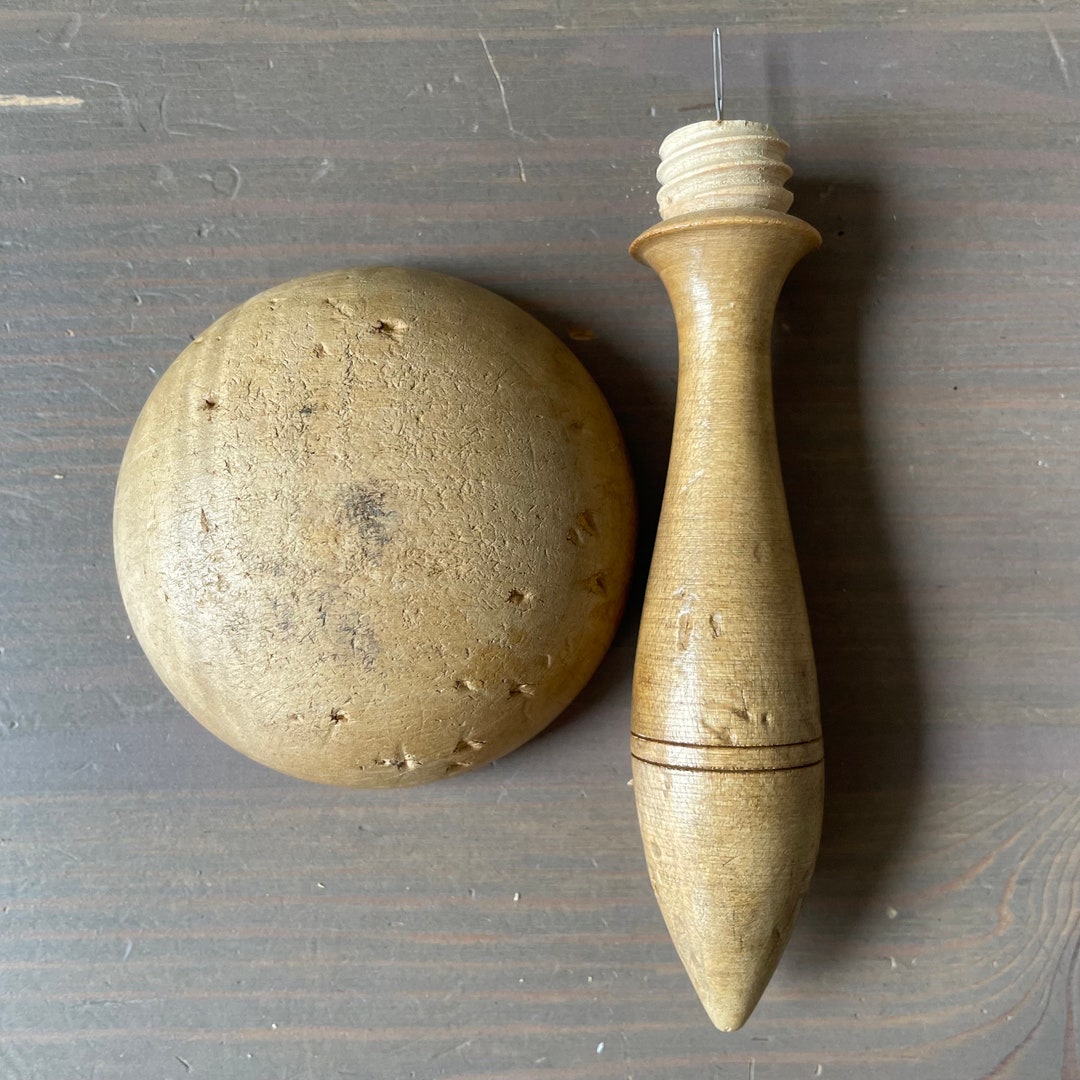 Charming Vintage Darning Mushroom Treen Sock Darner *detachable Head ...